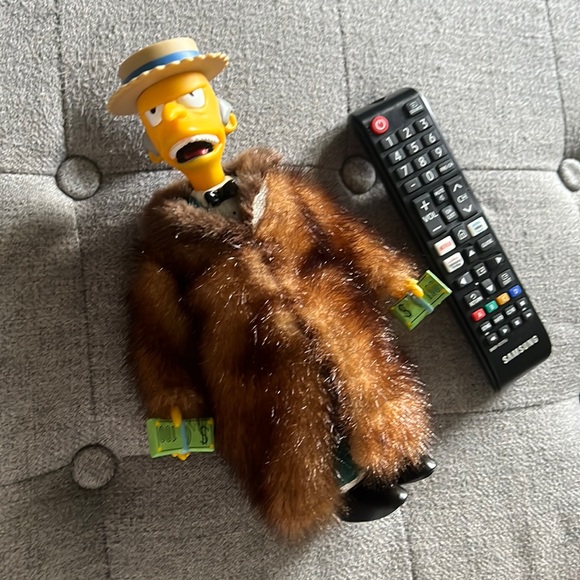Toys | The Simpsons Mr Burns Fur Coat Speaking Figure | Poshmark